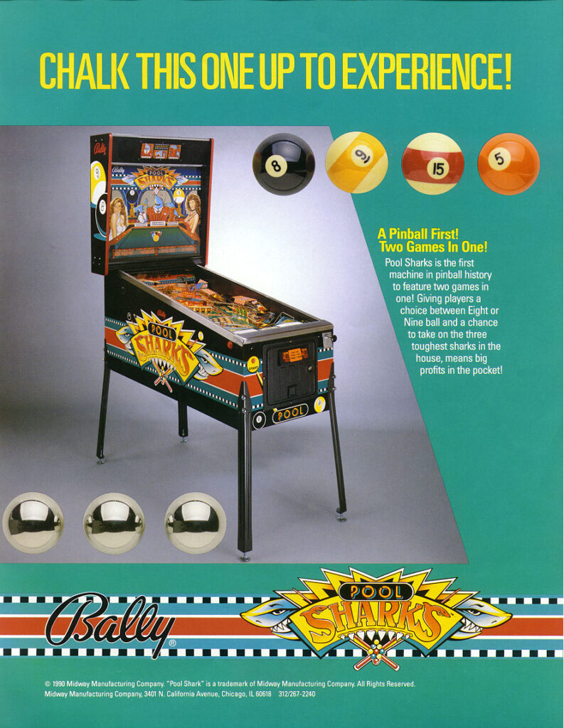 Pool Sharks Pinball – CPU Rom Set | Matt's Basement Arcade
